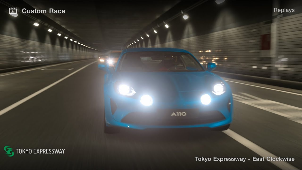 Alpine A110 2017 on Tokyo Expressway - East Clockwise in Gran Turismo 7 ...
