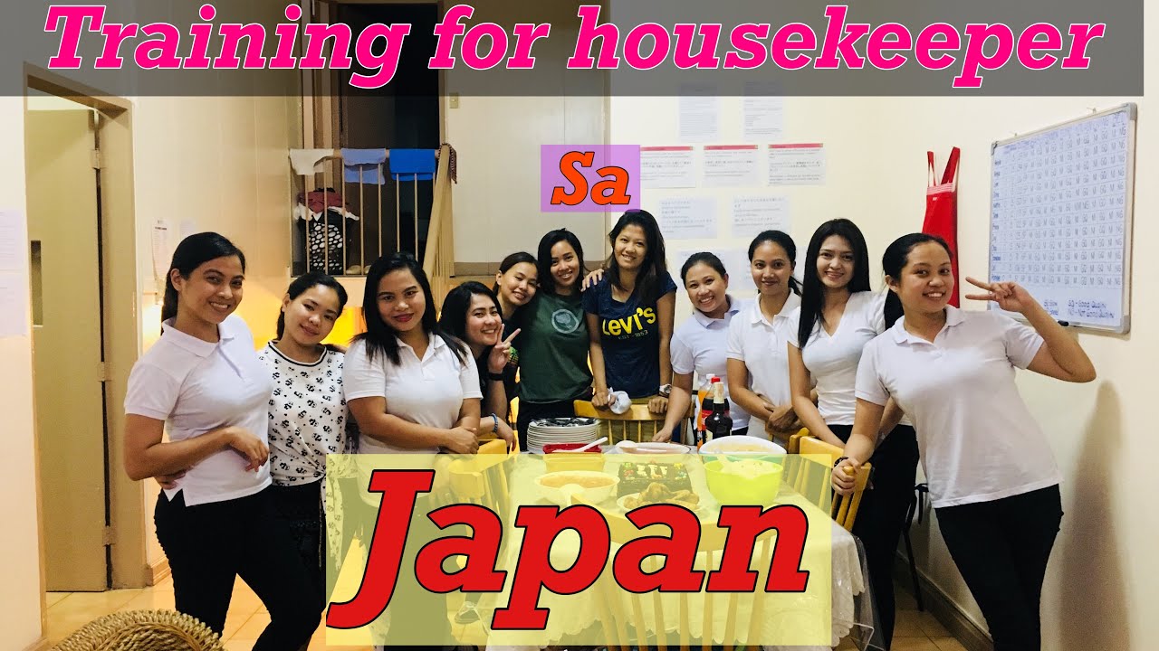 Training ng housekeeper sa japan - YouTube