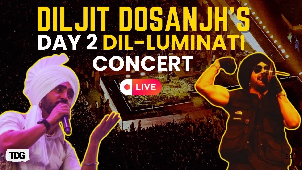 Diljit Dosanjh’s Dil-Luminati Tour Day 2 LIVE | Crowd Go Wild as Diljit ...