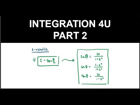 HSC Year 12 Extension 2 (4U) - Integration - Part 2 - Integration using ...