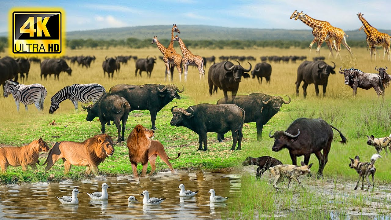 4K African Animals: Ruaha National Park - Real Sounds of Africa ...