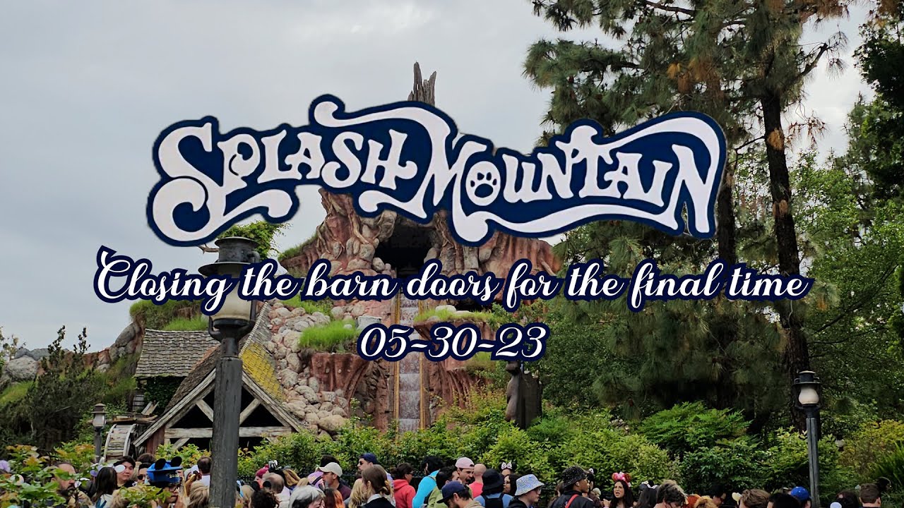 Splash Mountain, Disneyland. Closing the Barn Doors for the final time ...