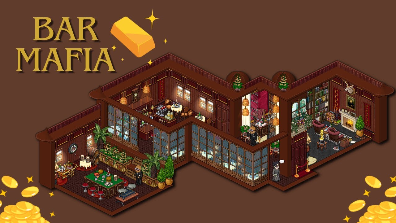 HABBO BAR #habbo #speedbuild #construction - YouTube