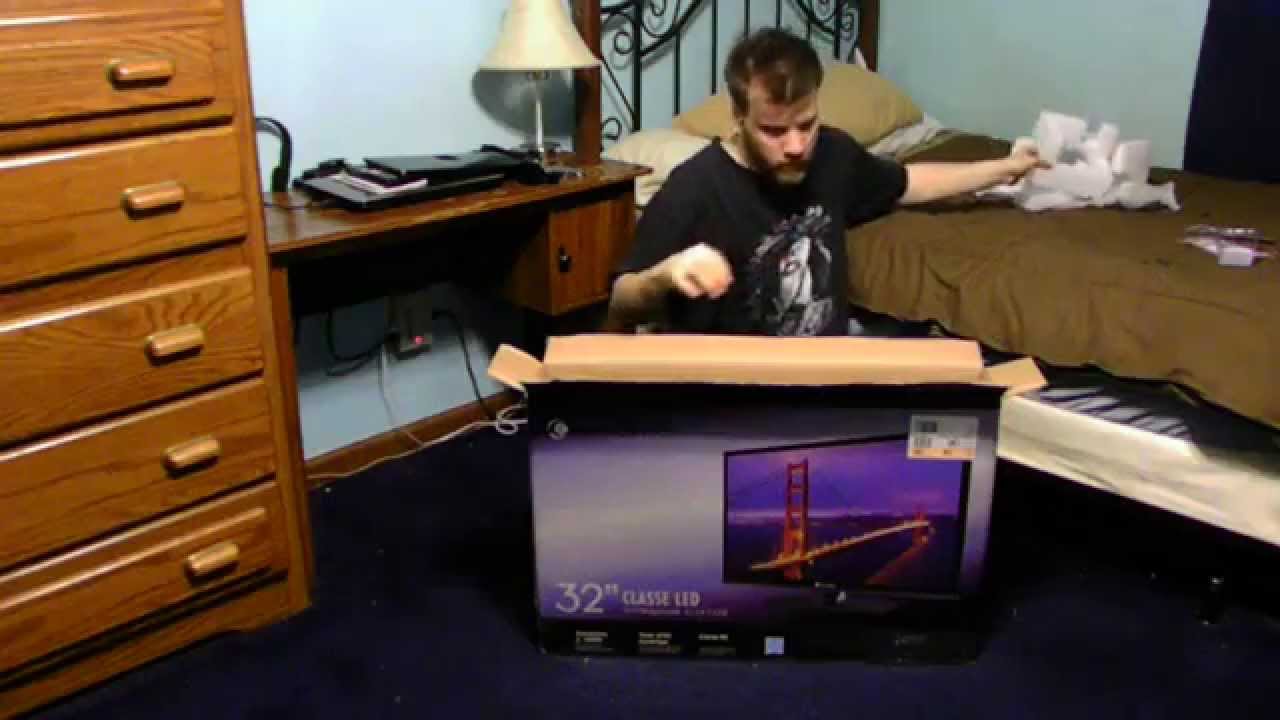 UNBOXING A NEW TV 32 INCHES ELEMENT LED - YouTube