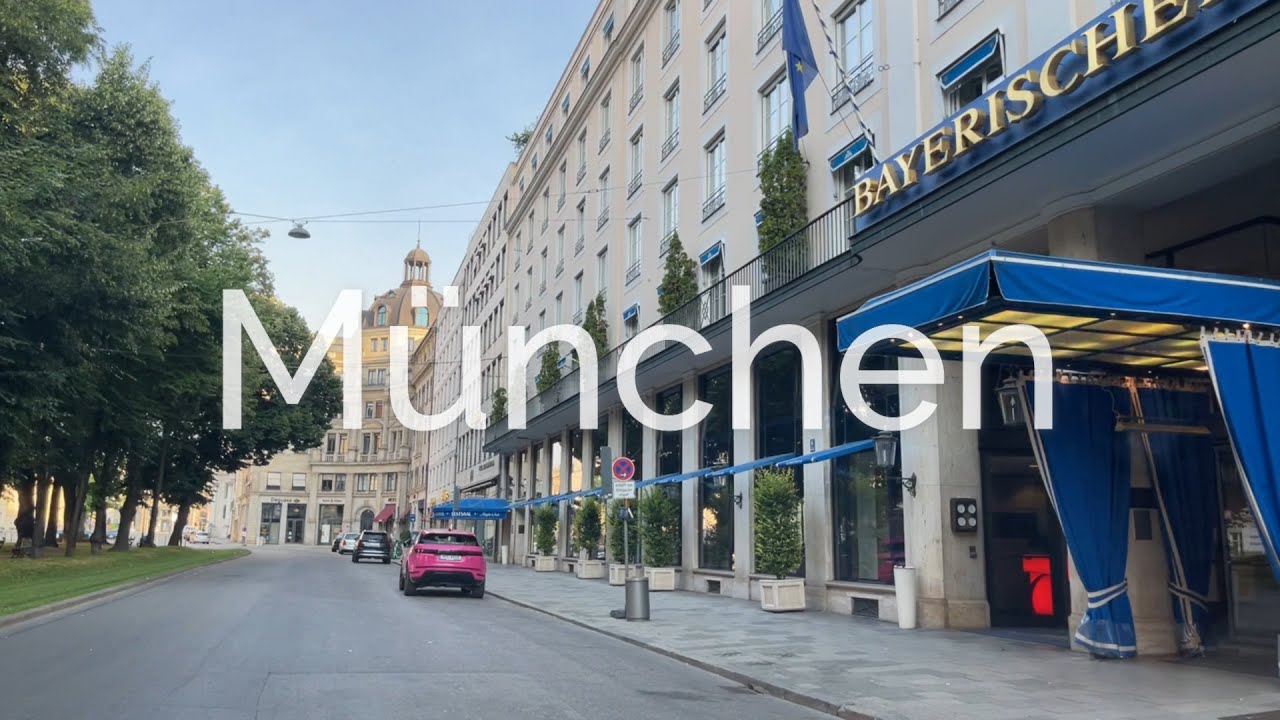 Munich by car. Beautiful scenery. Nice view. Relaxing music. [4K] - YouTube