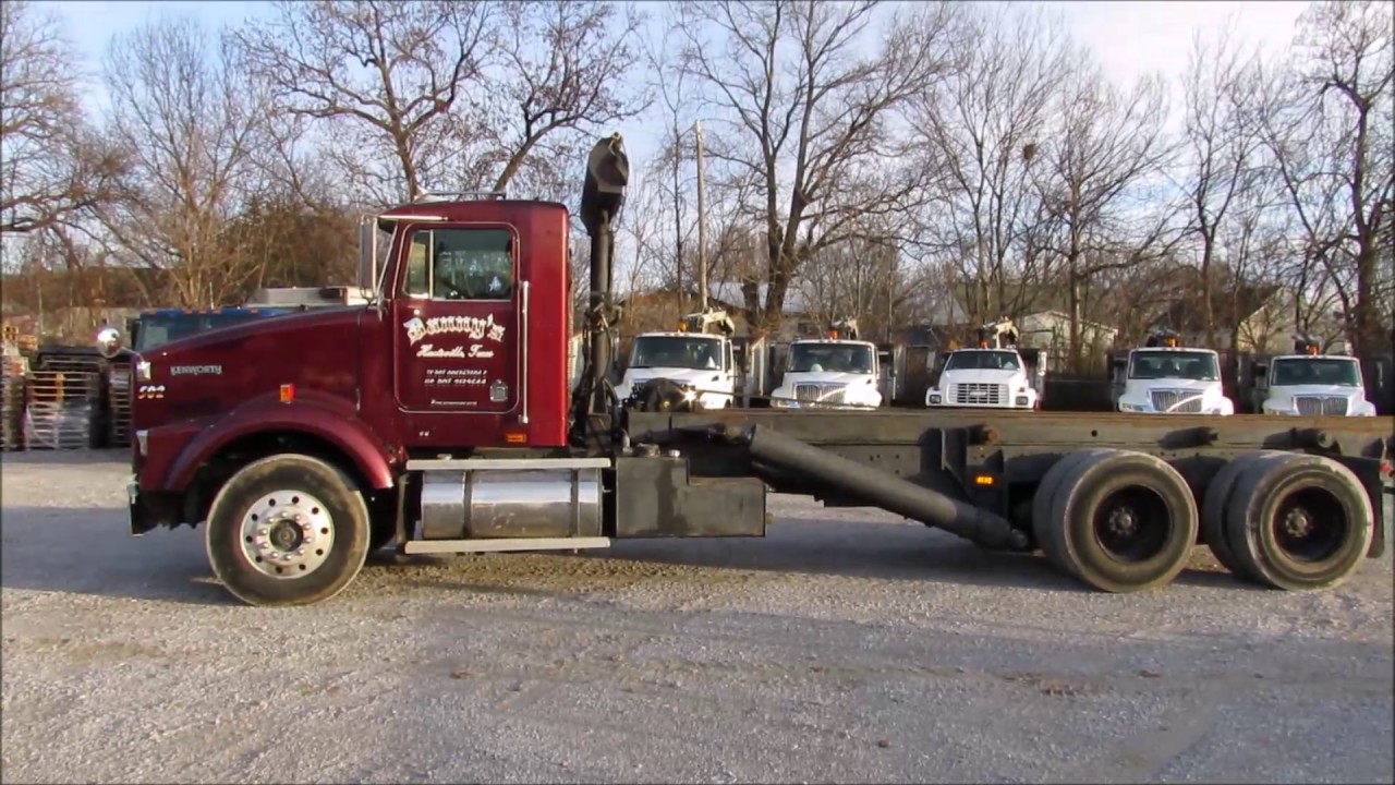 1989 Kenworth T-800 Roll Off Truck - YouTube