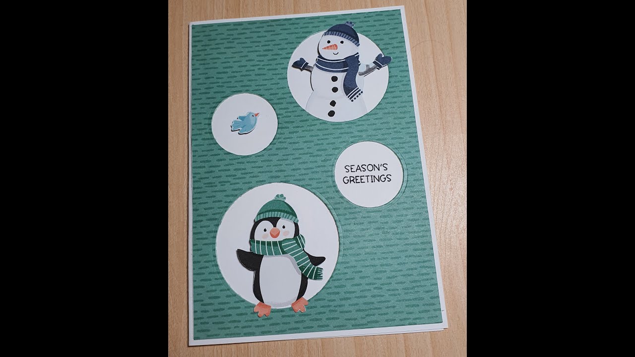 Crafting on the Green - Penguin Place holey card - YouTube