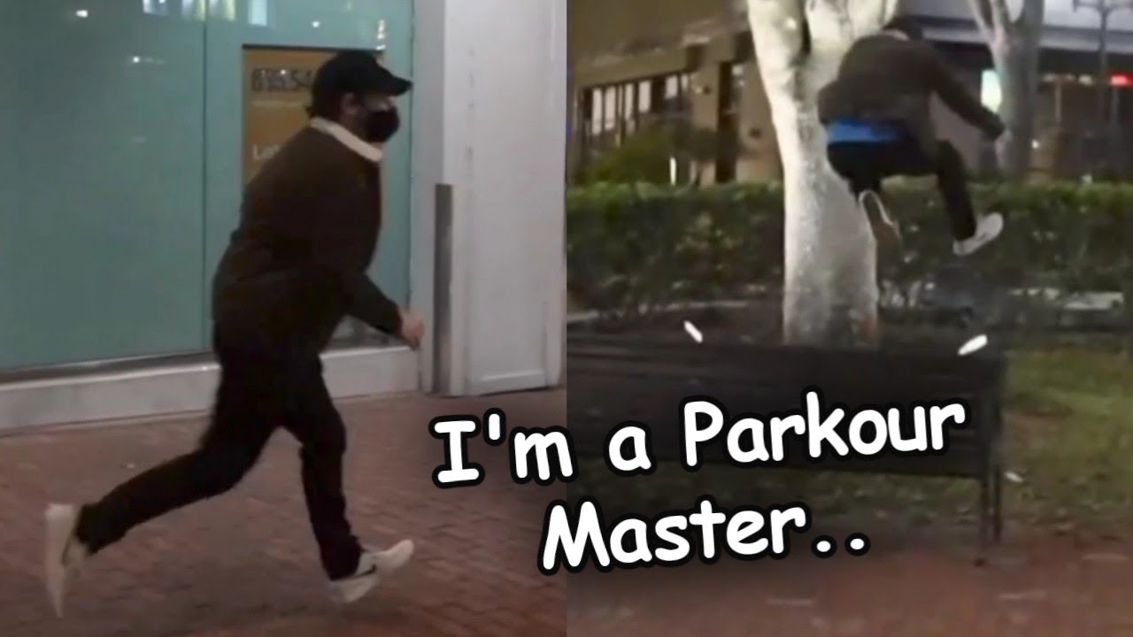 Sapnap Shows Off His Parkour Skills - YouTube