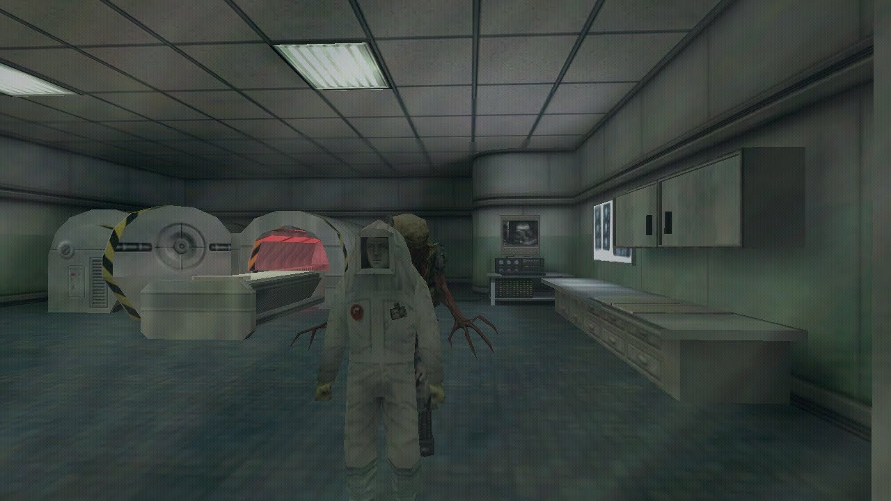 half life opposing force scientist death scene - YouTube