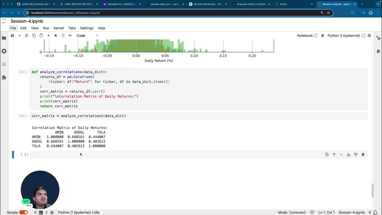 [GHW AI/ML Week] Finance with Python - Part 4 - YouTube