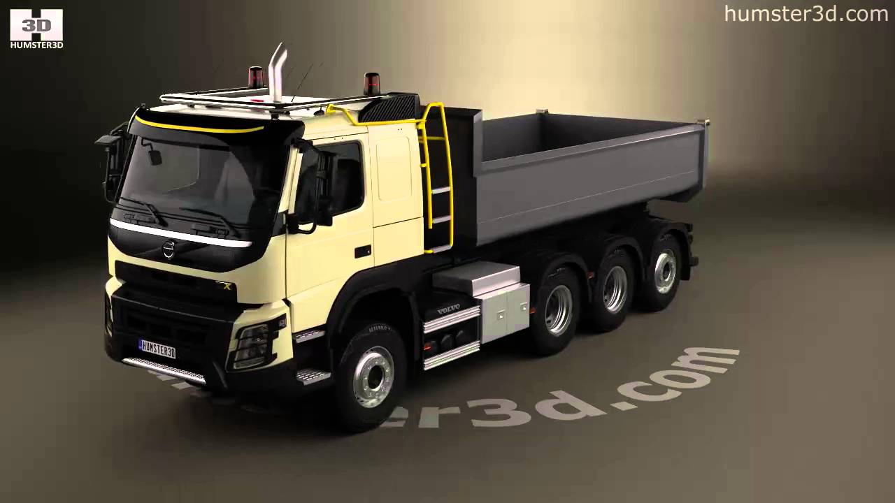 Volvo FMX Tridem Tipper Truck 2017 3D model by 3DModels.org - YouTube