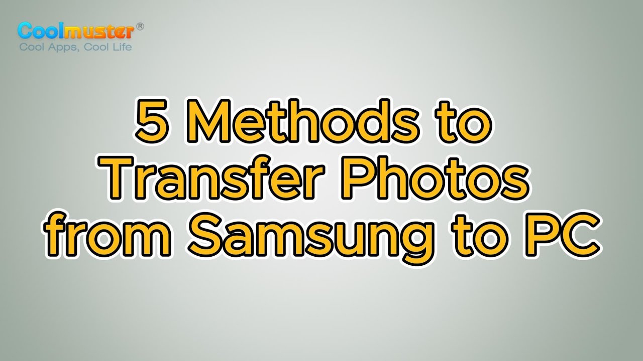 5 Proven Techniques to Transfer Photos from Samsung to PC - YouTube