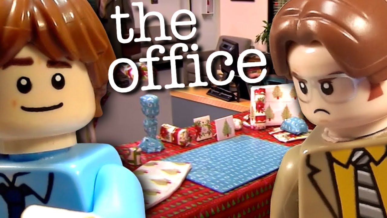 LEGO The Office | Wrapping Paper Prank - YouTube