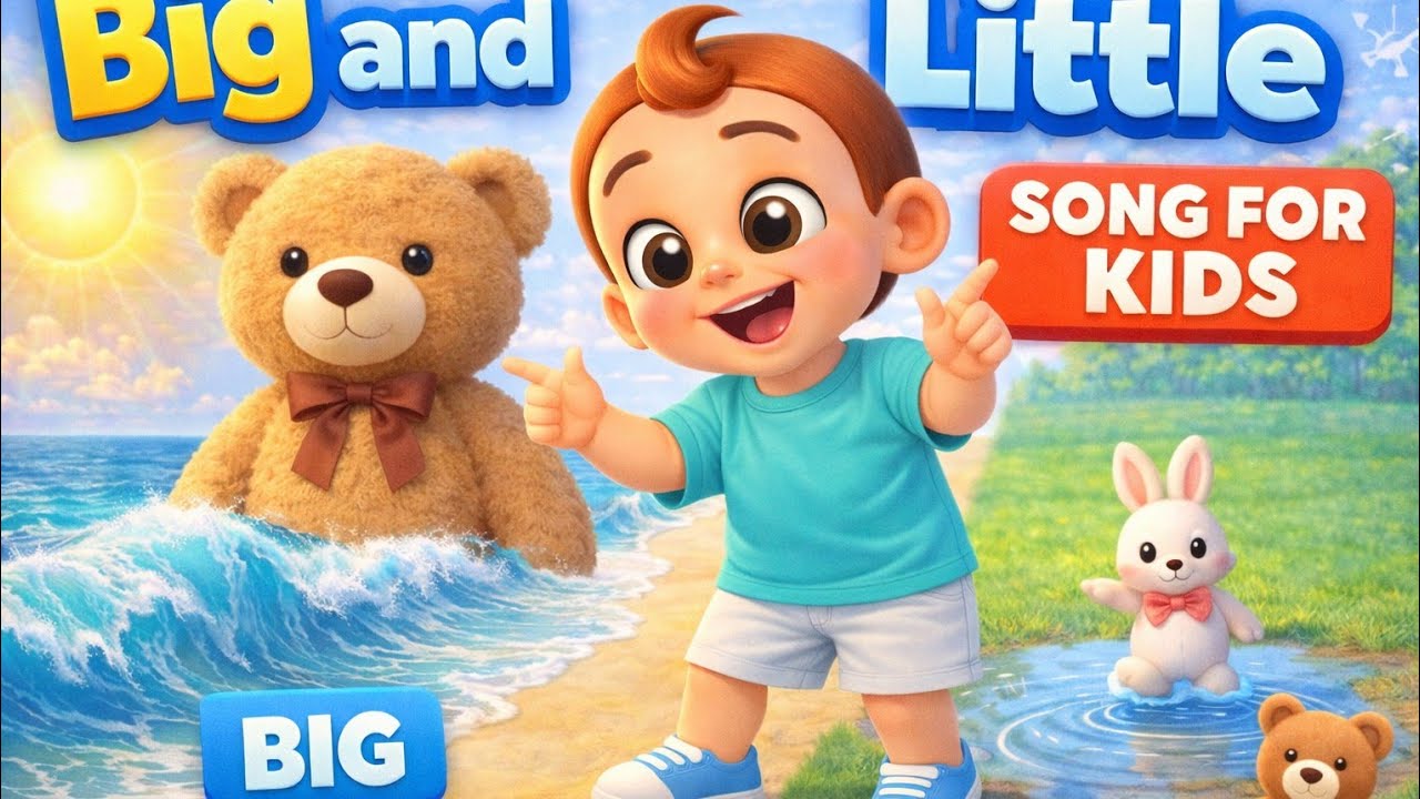 Big and Little Song for Kids 🧸🐰 | Learn Size, Near & Far, Big vs Small ...