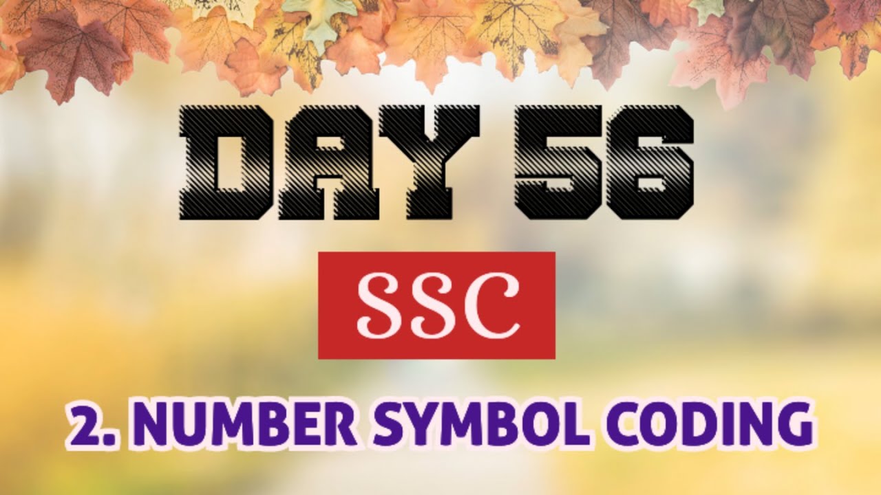 2. NUMBER SYMBOL CODING - YouTube