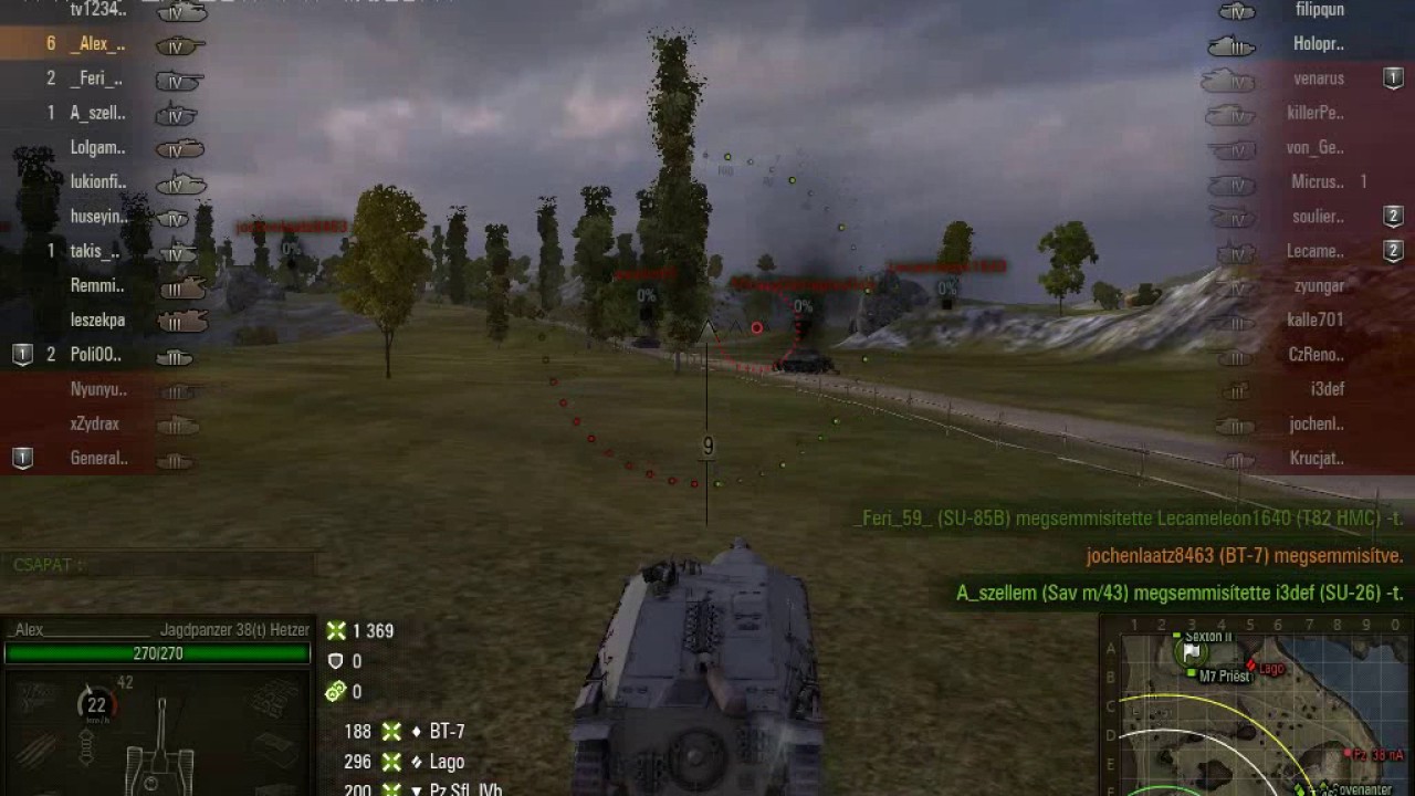 WorldOfTanks Alex Valódi hetzer csinált tank temetőt - YouTube