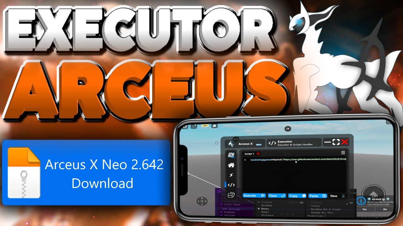 ARCEUS X ATUALIZADO! EXECUTOR ARCEUS X Celular E Pc (V2.642) - YouTube