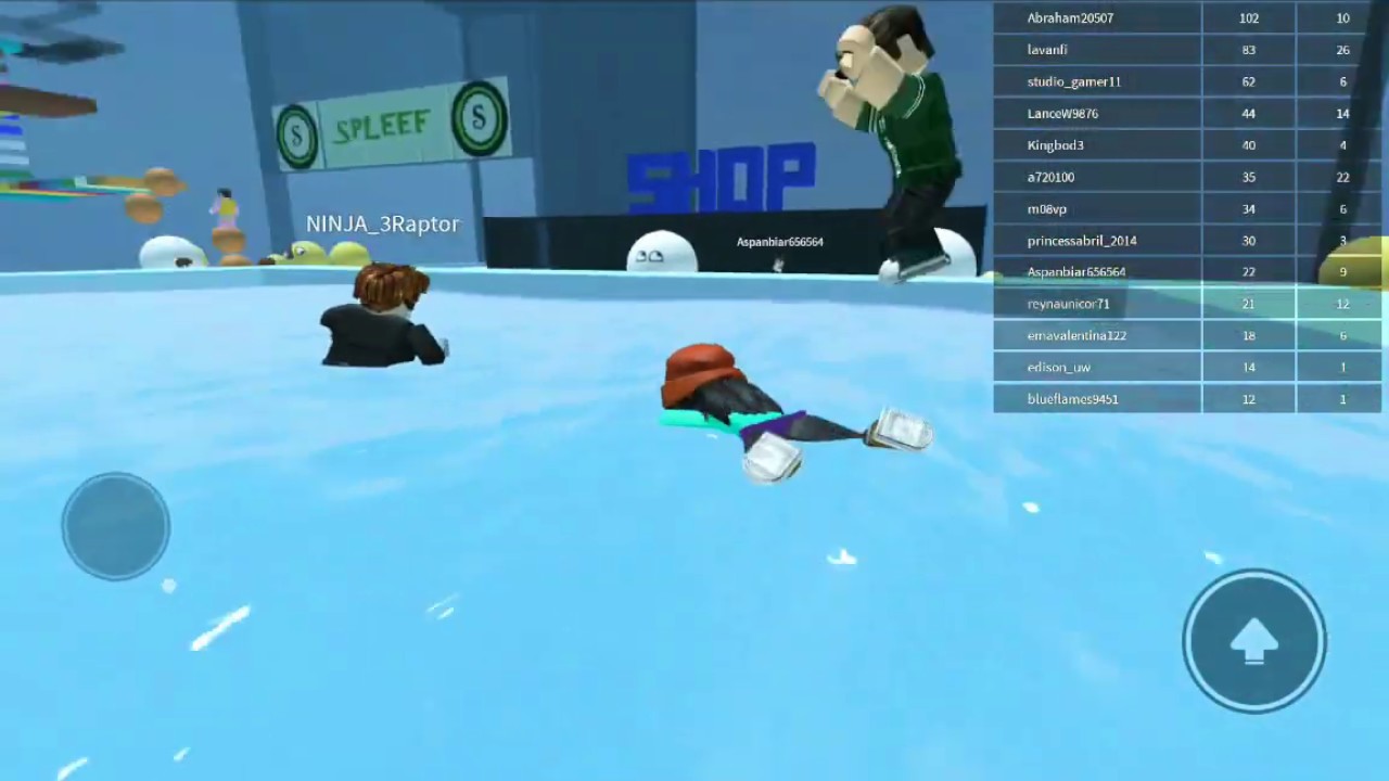 Playing Roblox survive water - YouTube
