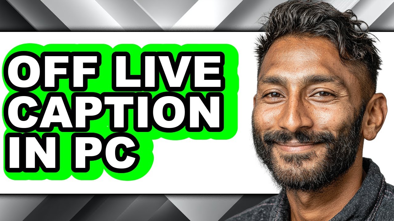 How to Off Live Caption in Pc - Step by Step - YouTube