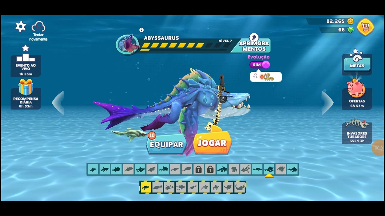 Evolução do abysshark... - YouTube