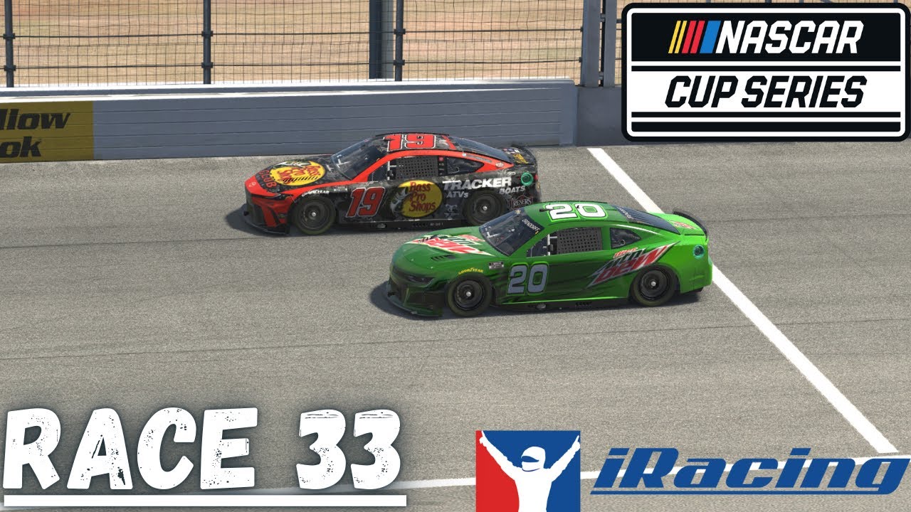 Epic iRacing NASCAR Battle at Las Vegas - YouTube
