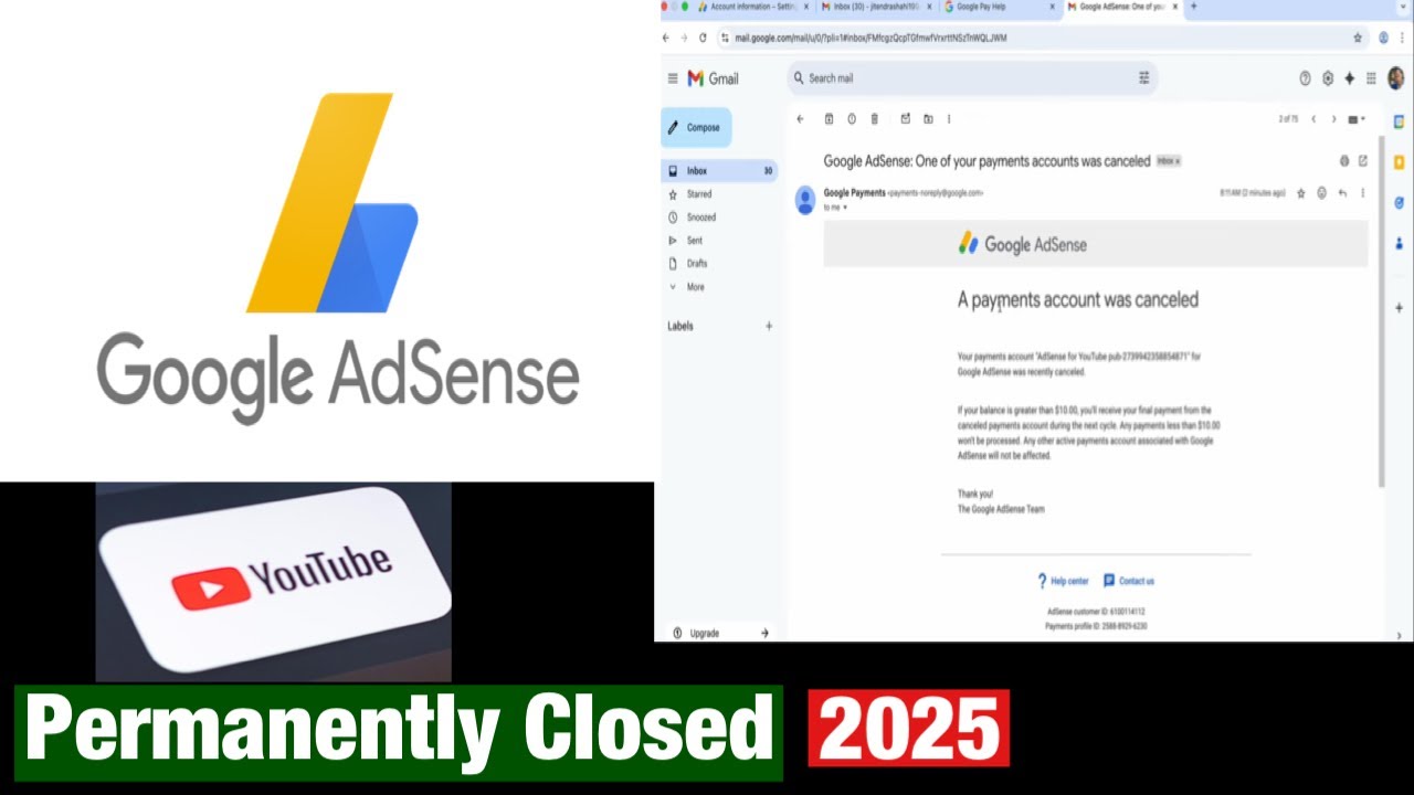 How to Close AdSense Account | Permanently Closed Adsense 2025 | google Adsense - YouTube