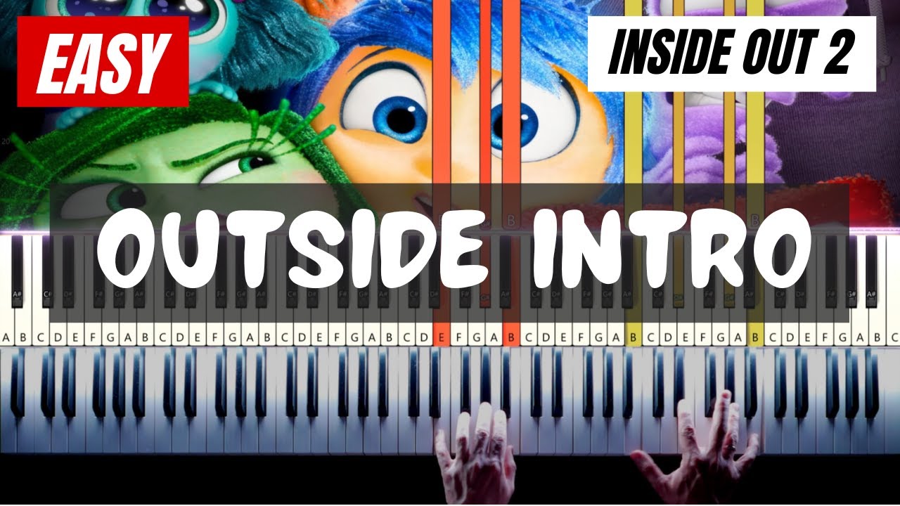 Inside Out 2 - Outside Intro | Easy Simple Piano Tutorial - Learn Piano ...