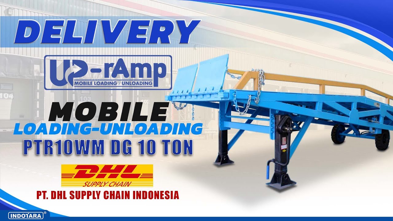 DELIVERY UP-RAMP MOBILE LOADING-UNLOADING PTR10WM DG 10T MANUAL KE PT ...