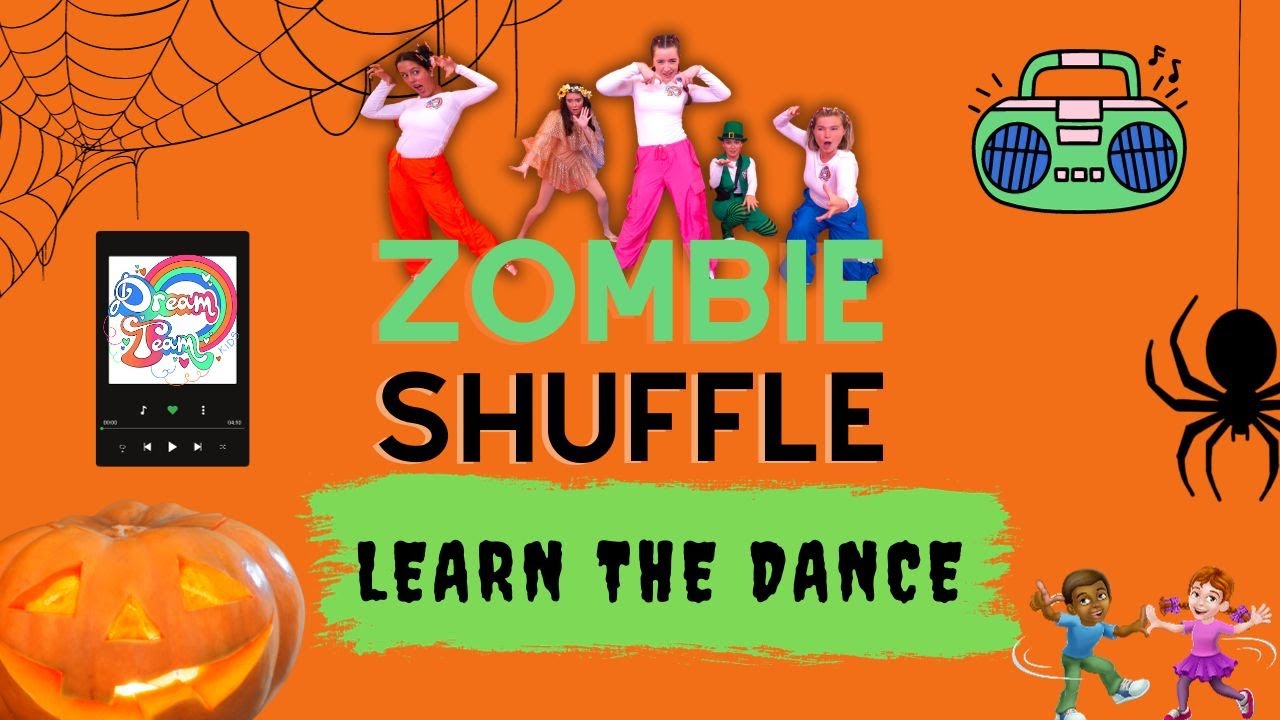 Dream Team Kids | ZOMBIE SHUFFLE | Learn The Dance | Dance Class For ...