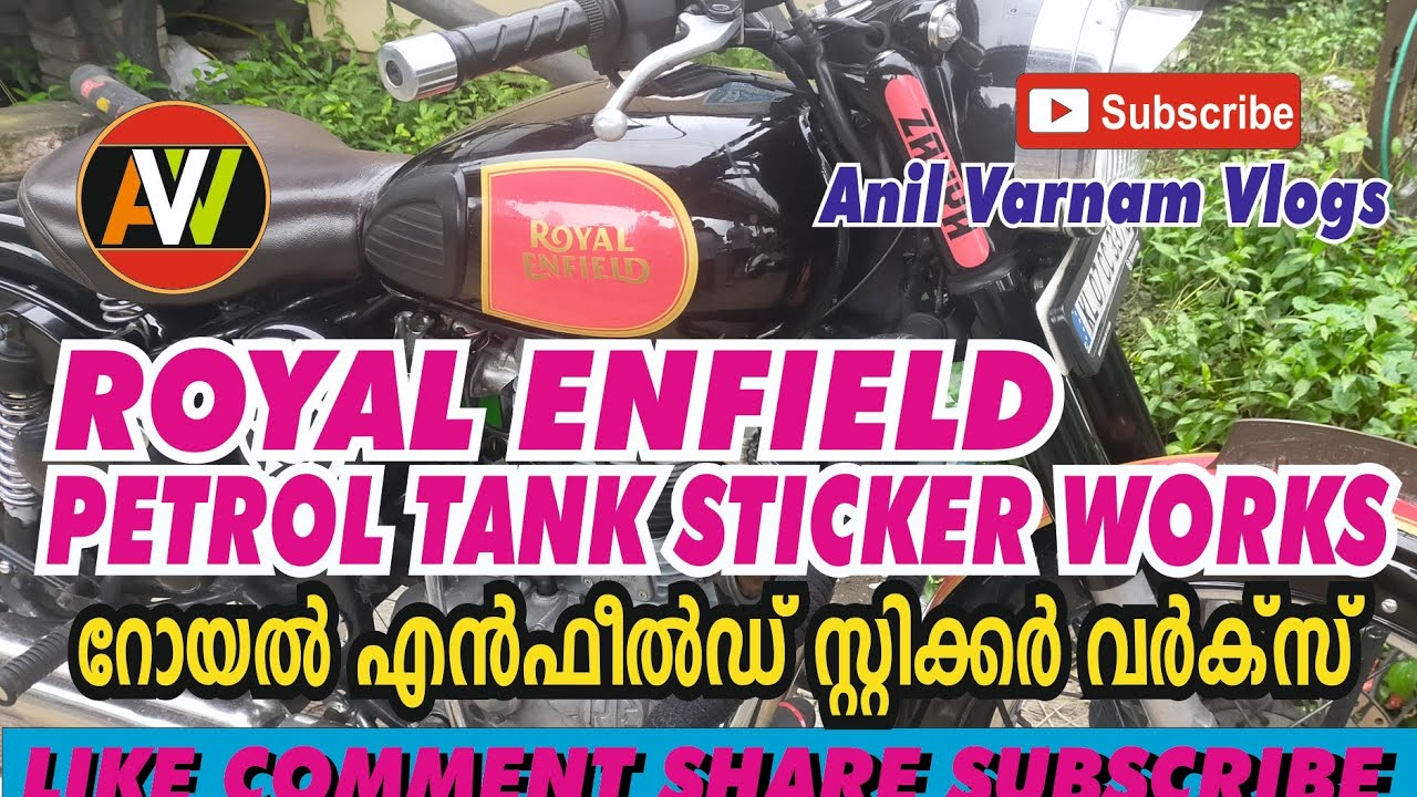 Royal Enfield petrol Tank Sticker Works | Enfield Modification ...