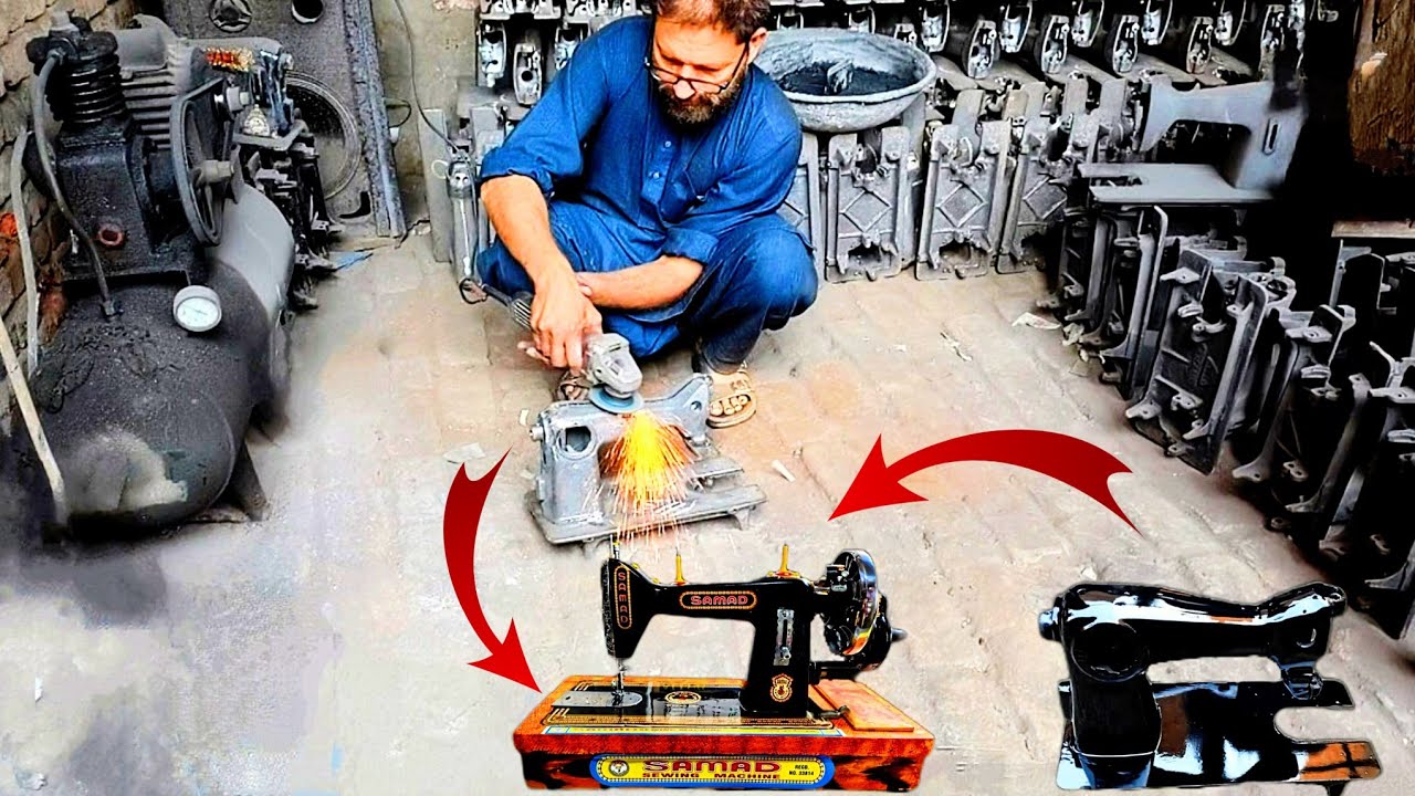 Manufacturing of Powerful Sweing Machine - YouTube