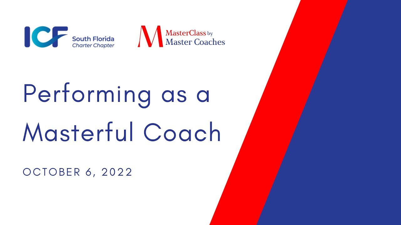 MasterClass by Master Coaches: Joanna Davis - Performing as a Masterful Coach - YouTube