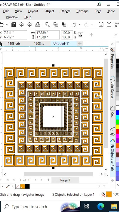 How to use fit object path in coreldraw|| vector art#designer #youtube shorts #viralvideo 😍 ...