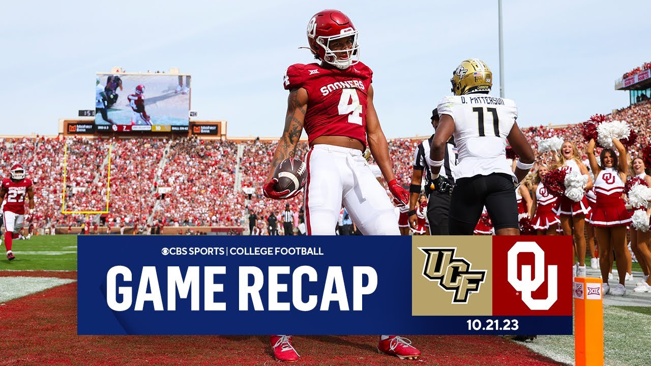 No. 6 Oklahoma hangs on for win after stopping UCF's 2pt play | Game ...