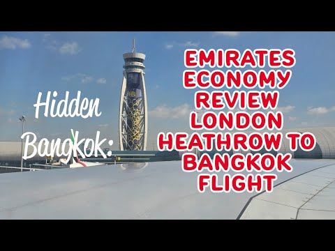 🛫 Emirates Economy Review | London Heathrow to Bangkok Flight ...
