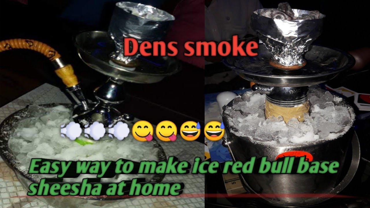 How to make red bull with ice base sheesha at home fast making sheesha ...