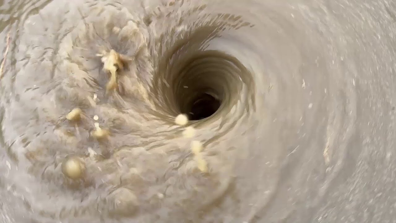 Relaxing whirlpool hole | mud whirlpool video | How to make Whirlpool 😍 ...