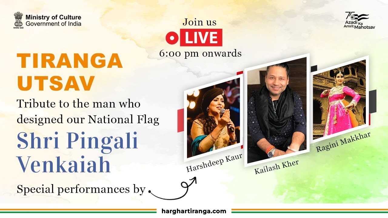 Live | Tiranga Utsav | Tribute to the man who designed our National ...