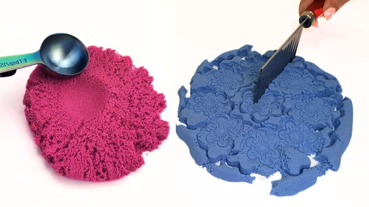 Very Satisfying and Relaxing Compilation 💜 Kinetic Sand ASMR 🥰 Kinetic ...