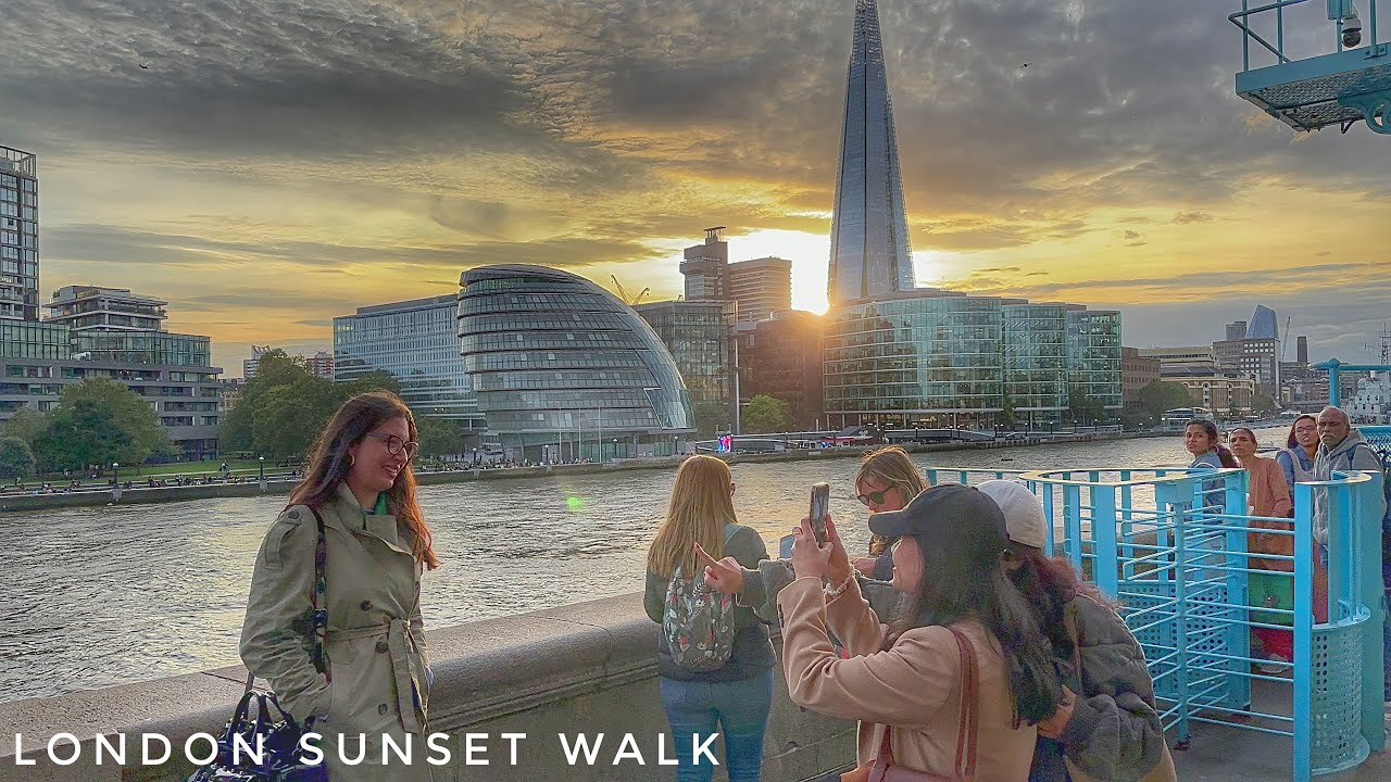 England, London Sunset Walk | Borough Market to Tower Bridge London [4K ...