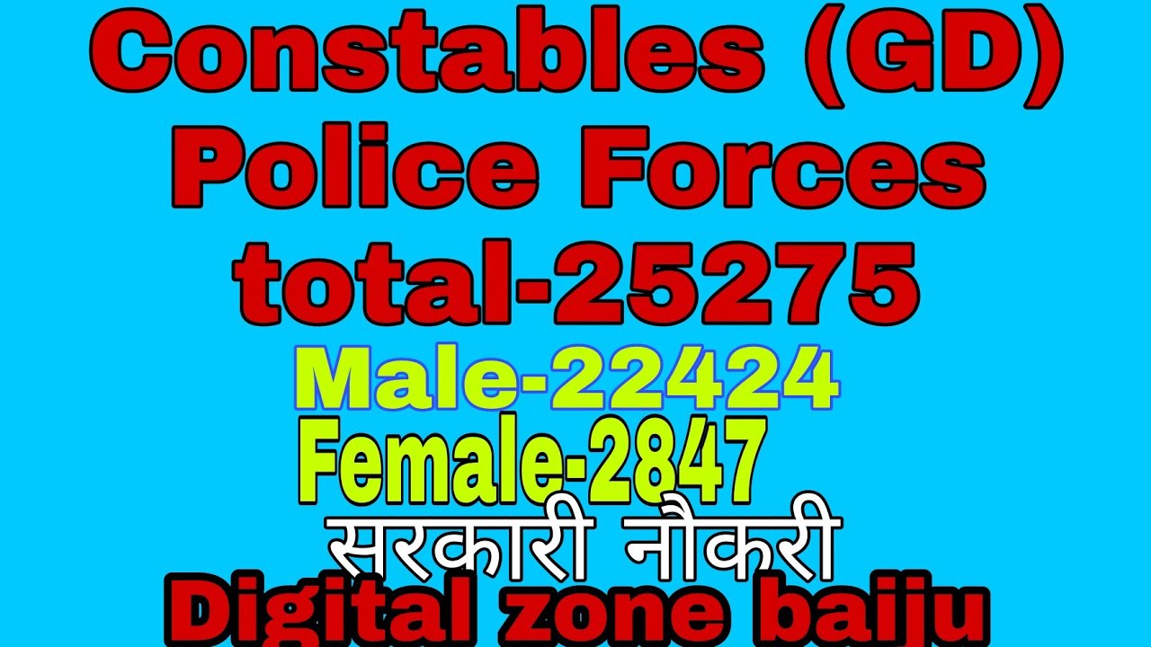 GD constable police force - YouTube
