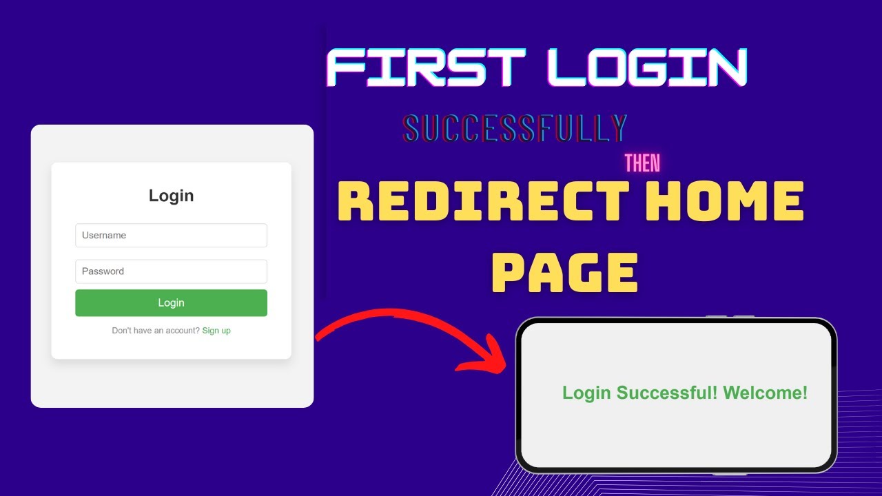 How To Link Login Page To Homepage In Html Html Css And Javascript Tutorial Youtube 2634