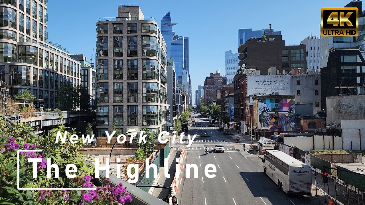 Walk With Me on the Highline [New York City] - 4K Summer 2022 - YouTube