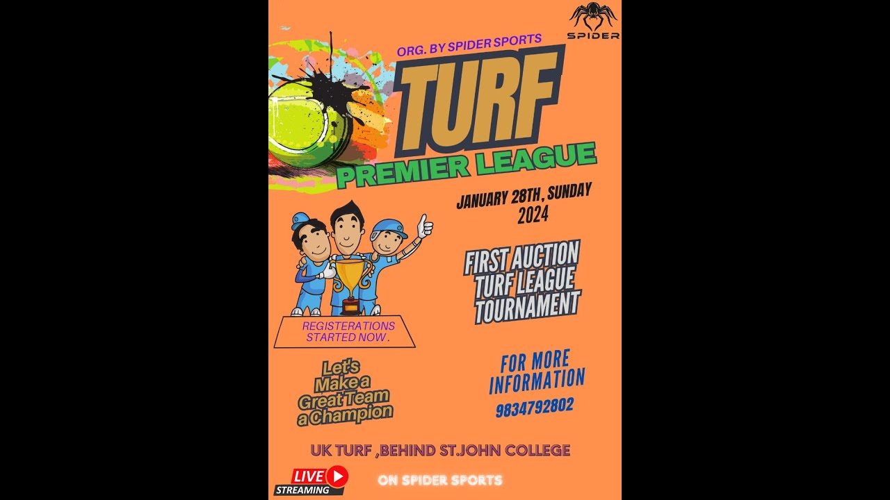 TURF SPIDER PREMIER LEAGUE 2024 || SEASON 1 || PALGHAR || UK TURF ...