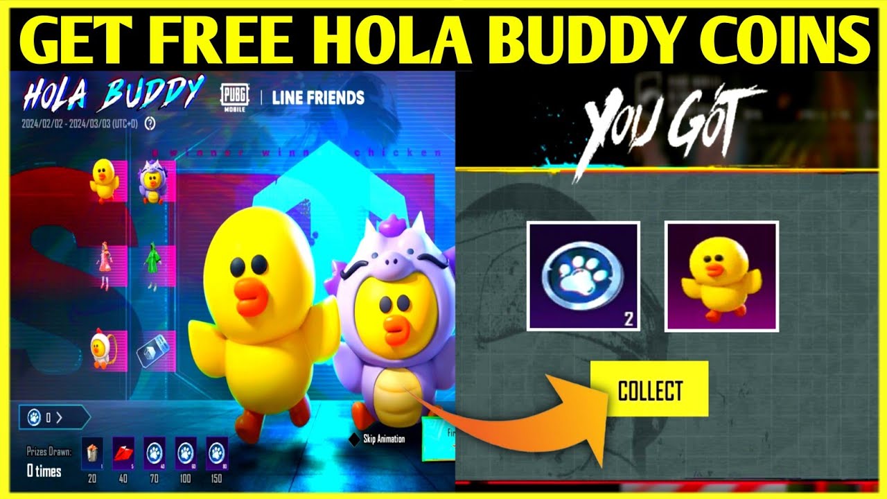 GET FREE HOLA BUDDY COINS IN PUBG MOBILE😍 | HOLA BUDDY NEW EVENT EXPLAINED - YouTube