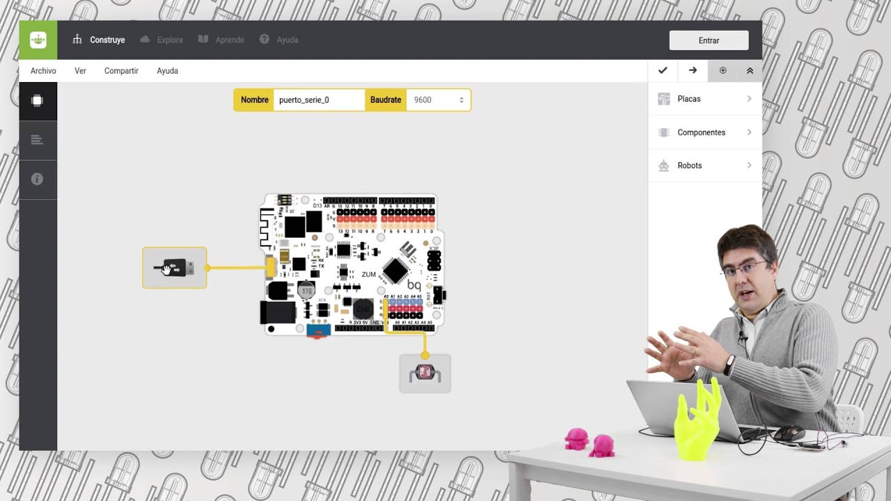 Curso Bitbloq 2 - Sesión 06 - Mostrando valores por puerto serie - YouTube