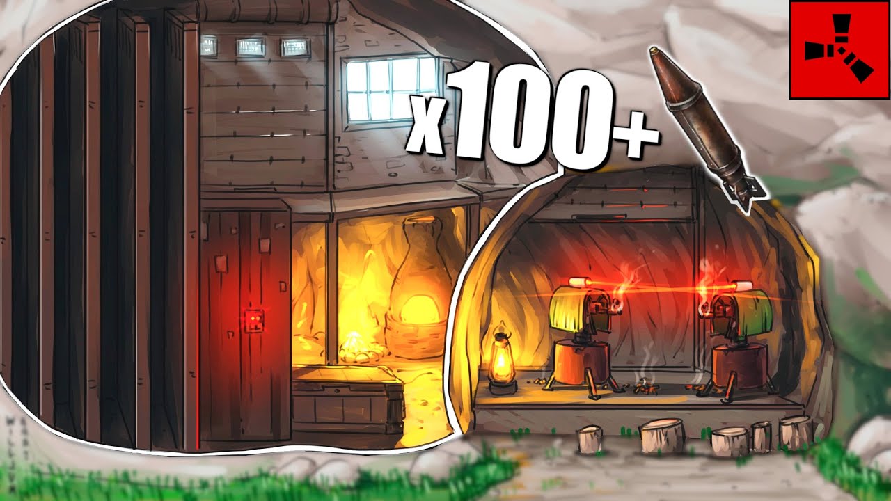 I Lived in an unraidable cave base for 7 days in Rust - YouTube