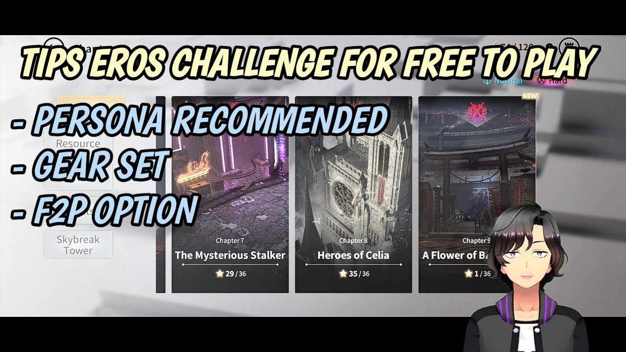 TIPS EROS CHALLENGE FOR F2P + SET GEAR AND PERSONA OPTION - RISE OF ...