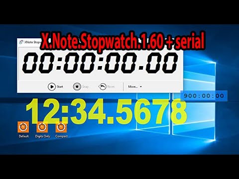 XNOTESTOPWATCH 1.60 WITH SERIAL - YouTube