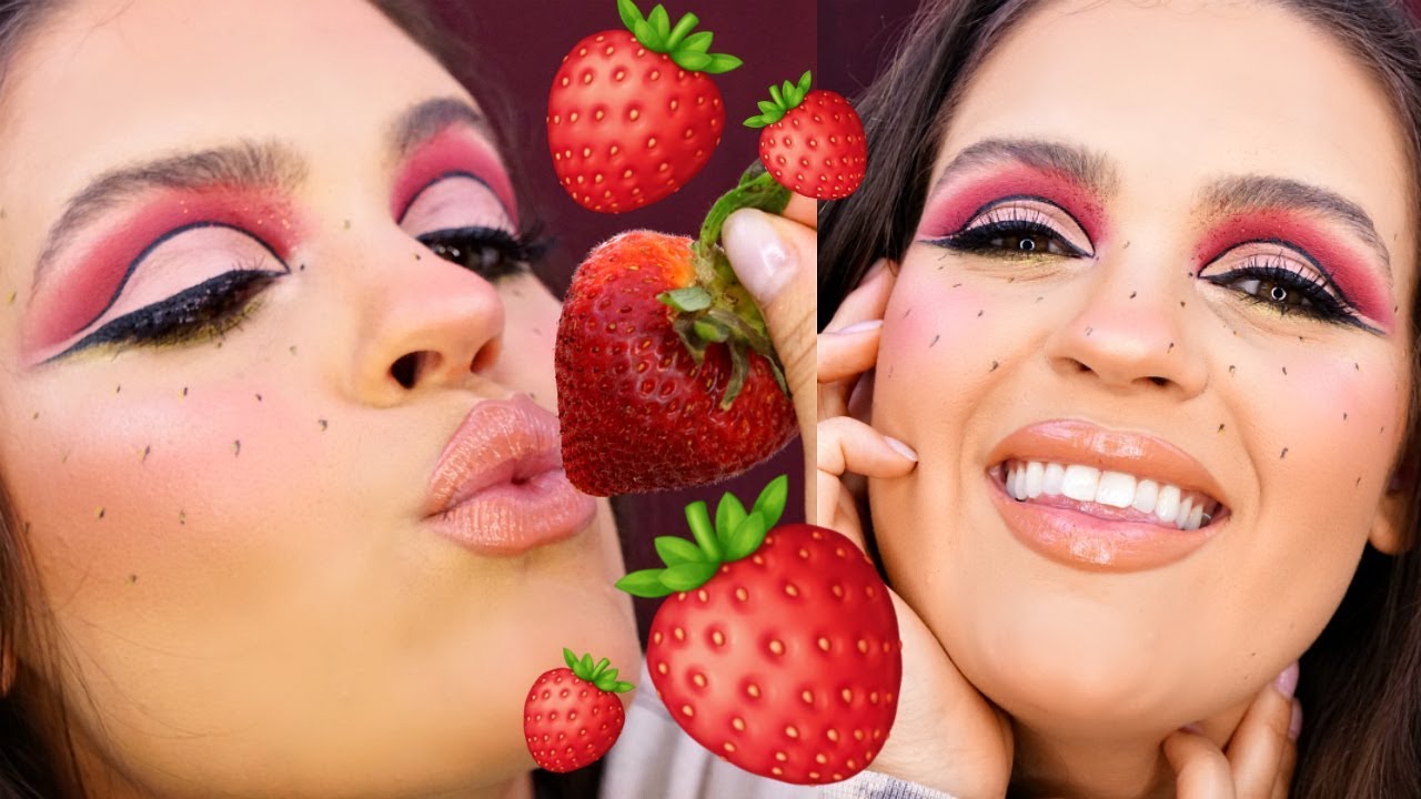 Strawberry Inspired Makeup Look - YouTube